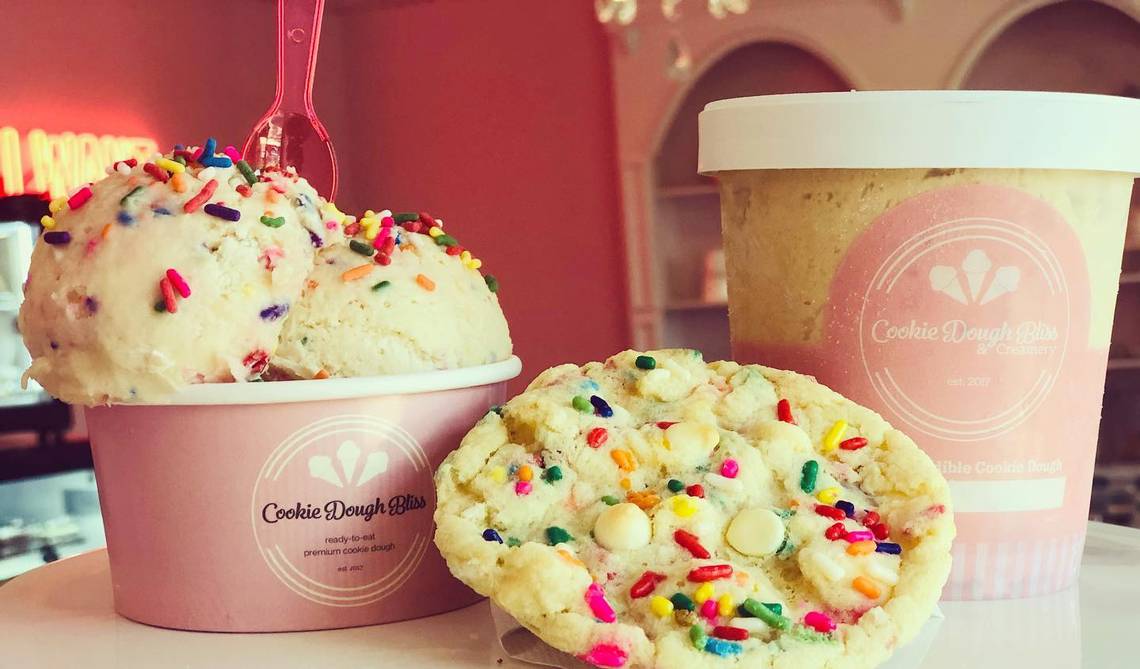 Cookie Dough Bliss & Creamery opens in Charleston, SC with Over 20 Hand ...